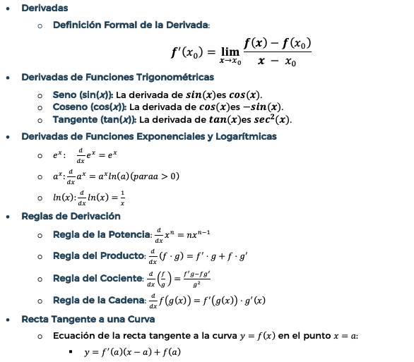 Derivadas por definición, de funciones trigonométricas, exponenciales ...